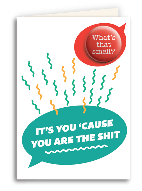 What's That Smell? Greeting Card – Funny Aussie Gift (Urban Attitude) – Quirksy