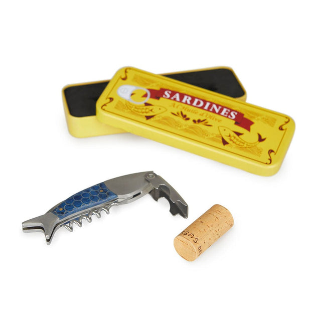 Sardines Tin Corkscrew – Quirky Wine Gift (Balvi) – Quirksy