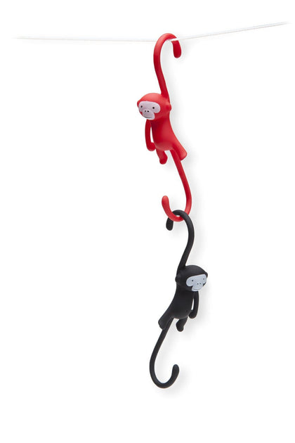 Just Hanging Black Monkey Hook Set – Monkey Business – Quirksy
